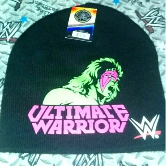 WWE | Accessories | New Wwe Ultimate Warrior Winte Beanie Cap Hat Wwf ...